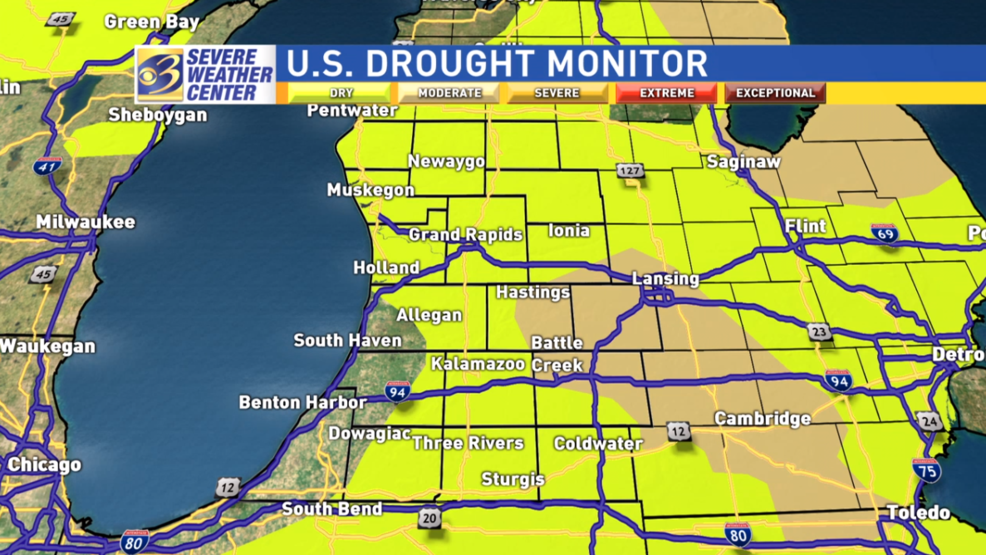 U.S. Drought Monitor categorizes parts of West Michigan in moderate ...