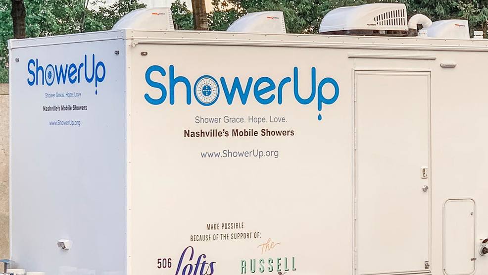 Non-profit organization provides free showers to homeless people in ...